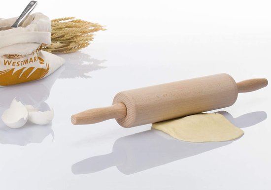 Deegroller hout – houten deegroller - rolhout | bol