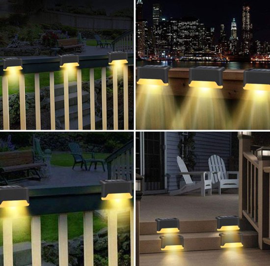 Set van 4 outdoor solar led lampen | Tuinverlichting | Lamp | Zonne ...