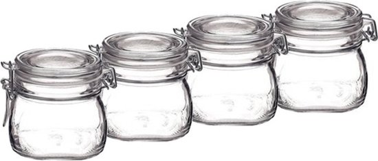 Bormioli Rocco Weckpot - 20x - 500 ml - met rubberen ring - inmaakpot ...