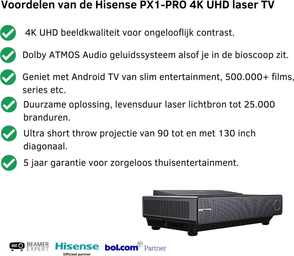 Hisense PX1-PRO | 4K UHD - Triple Laser Beamer | Home Cinema ...