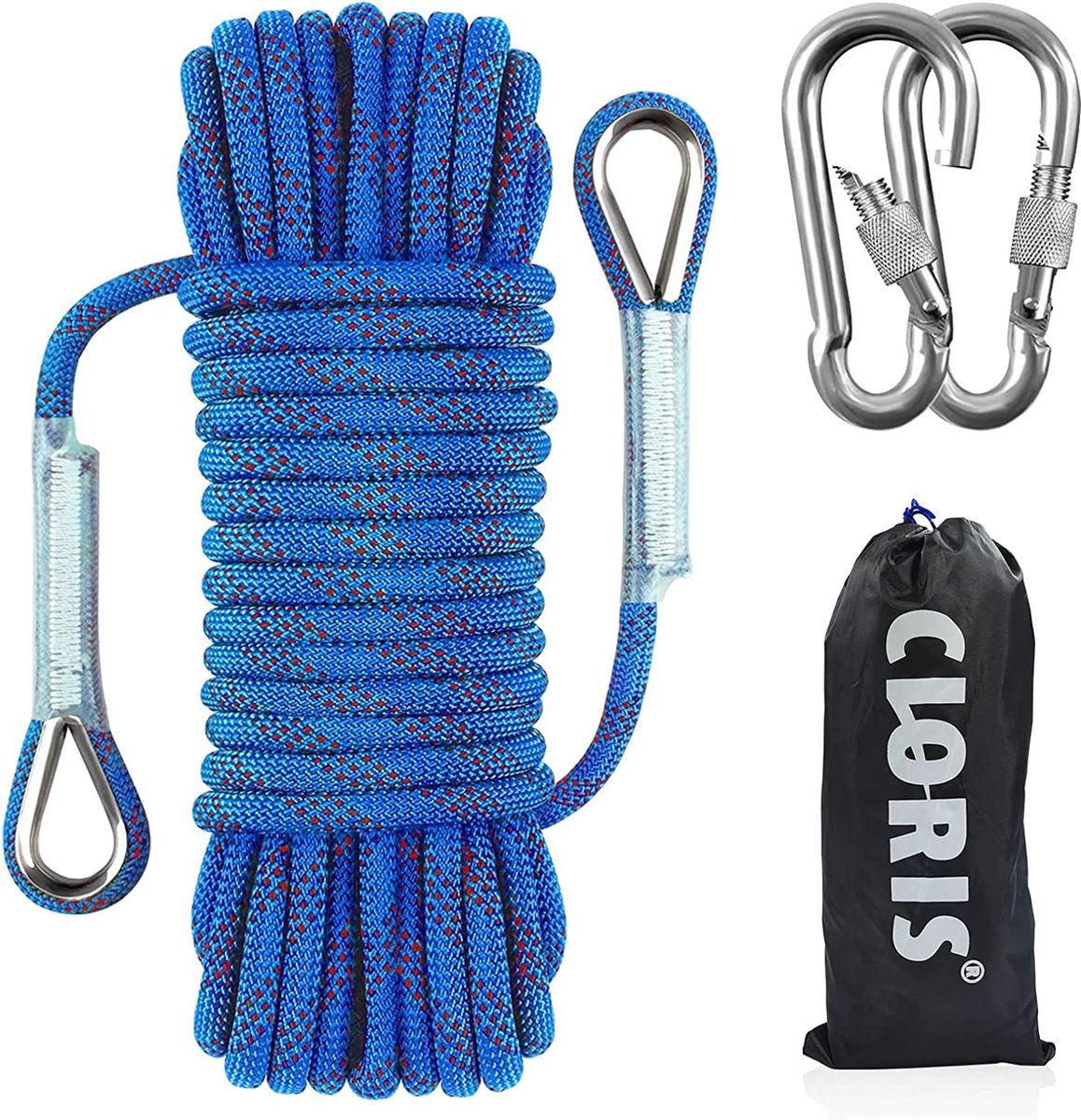 Home Corde d'escalade, 10mm, avec verrou de sécurité, corde d ...