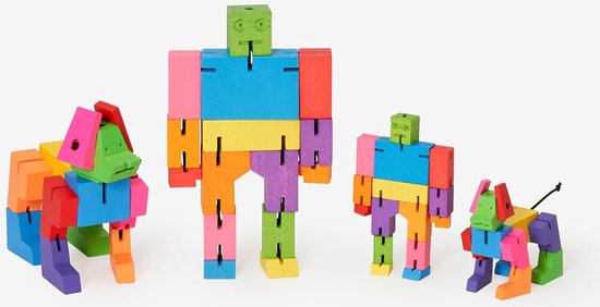 Areaware - Robot Puzzel Cubebot Milo Hond - Small - Multicolor | bol.com