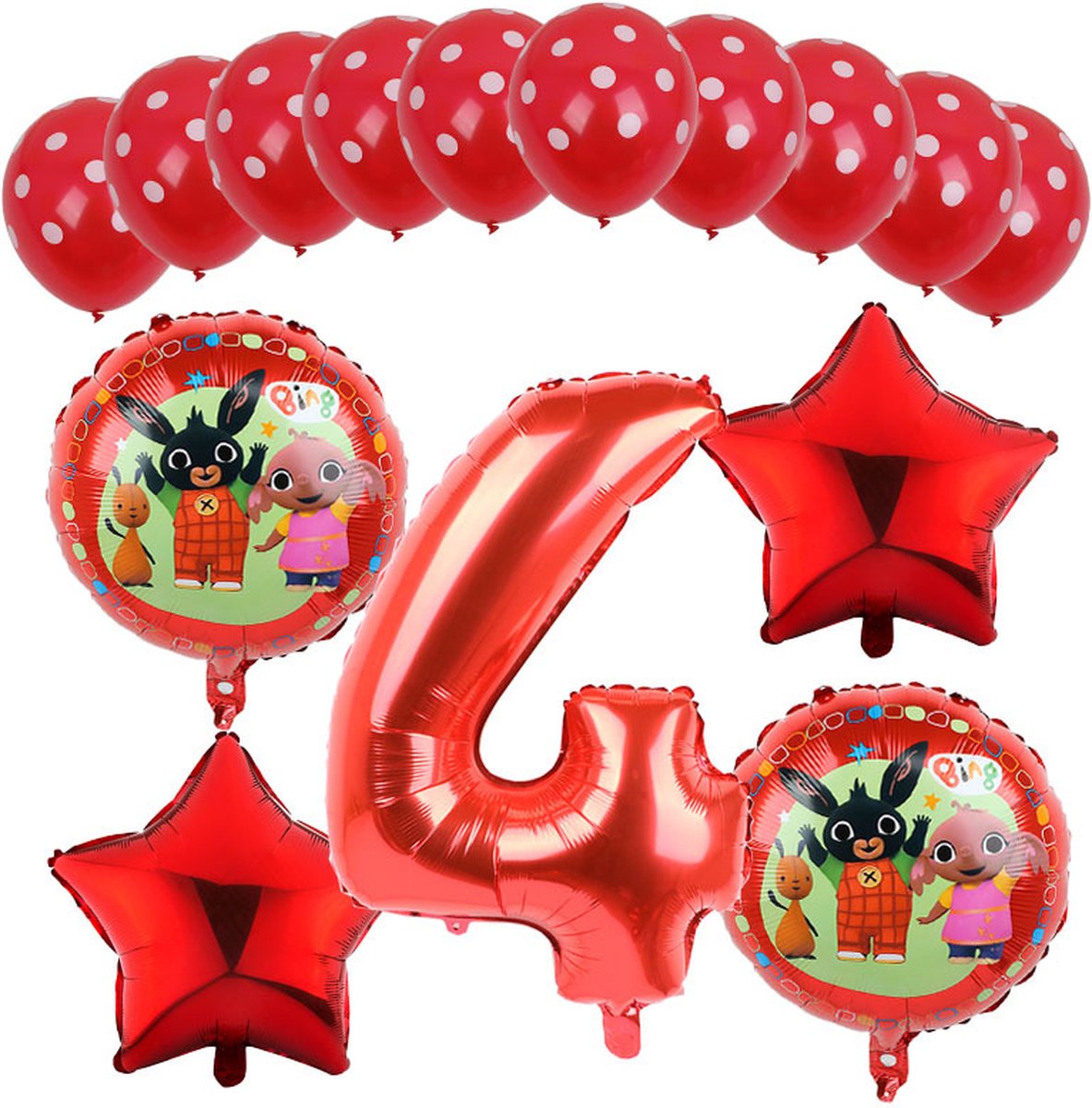 Bing feestpakket - Verjaardag: 4 Jaar - Thema Feest Bing - Bing ...