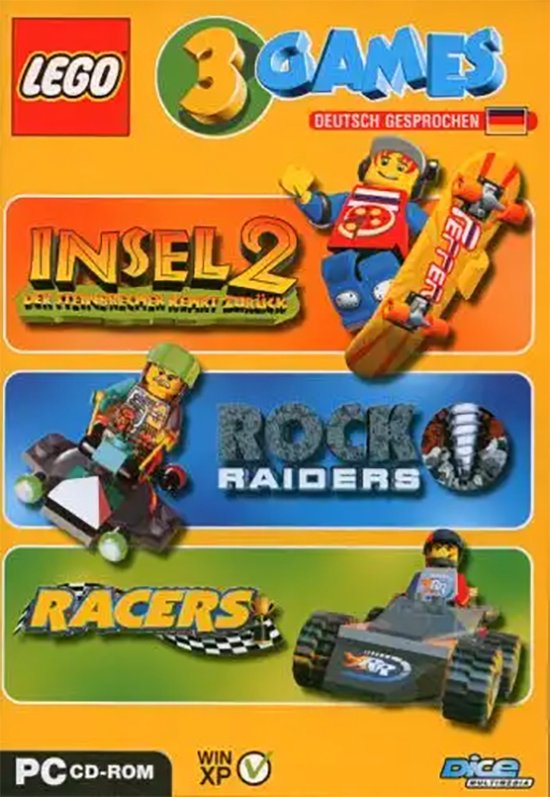 Lego 3 games in 1 - Lego Eiland 2 - Lego Racers - Lego Rock Raiders ...