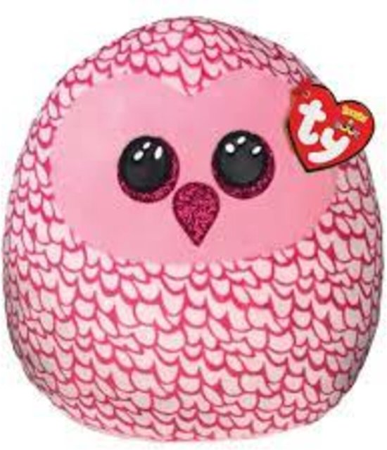 TY Squish a Boo Pinky Owl 31 cm | bol