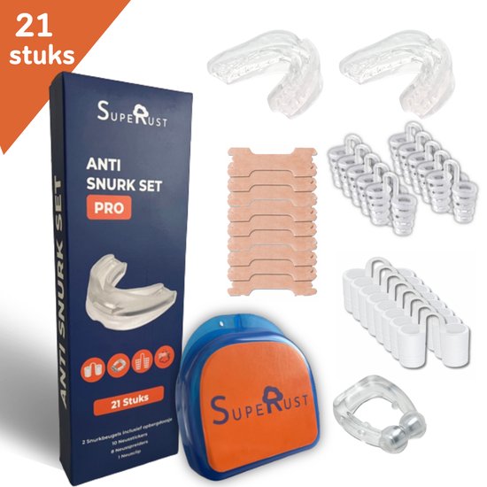 SupeRust - Anti Snurk Pakket 5 in 1 - Anti Snurk Beugel - Neusspreider ...