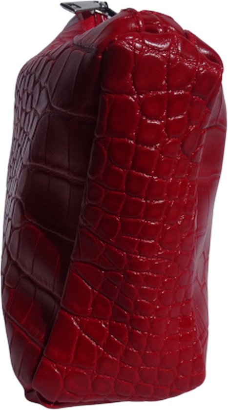 Croco - Toilettas - Make-up tas - Afmeting 20 x 5 x 13 cm - Kunstleer ...