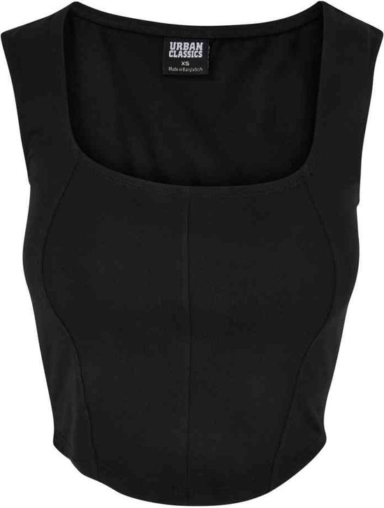 Urban Classics Mouwloze top -3XL- Short Corsage Zwart | bol.com