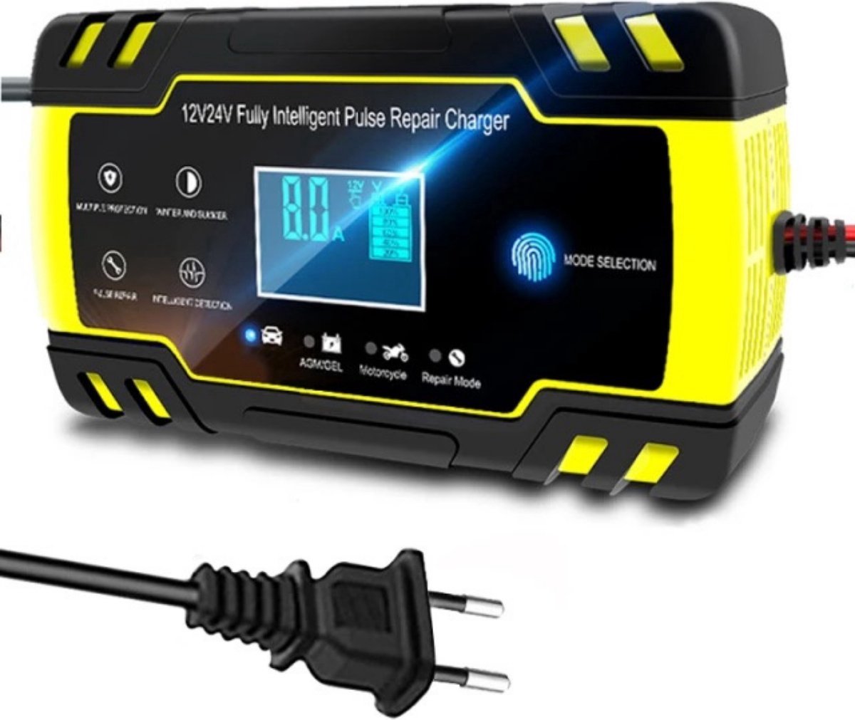 Acculader Auto - Druppellader - Batterijlader - 17 x 14,5 x 7 cm | bol