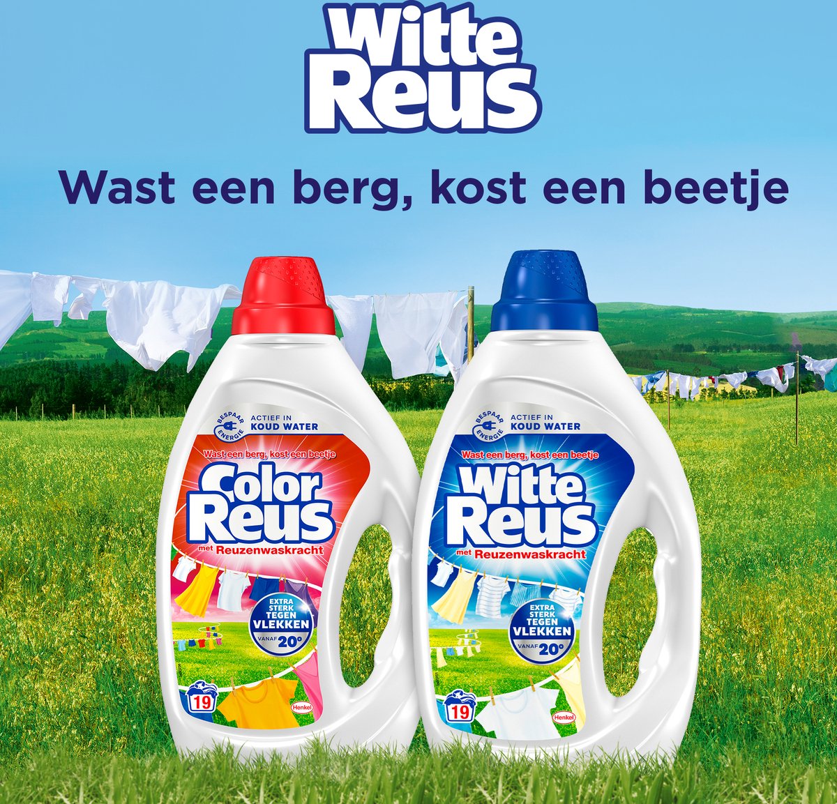 Witte Reus Gel - Vloeibaar Wasmiddel - Witte Was - Grootverpakking - 77 ...