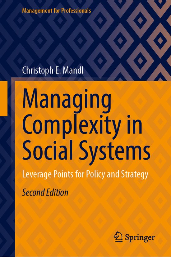 Management for Professionals- Managing Complexity in Social Systems, Christoph E.... | bol.com