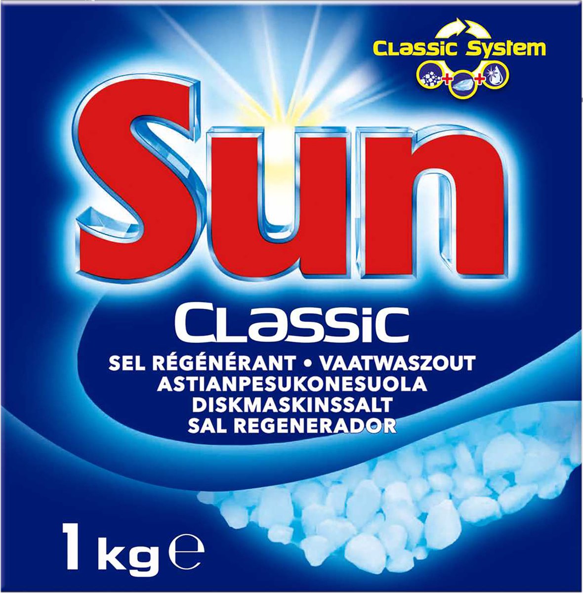 Sun vaatwas zout 7 x 1kg | vaatwasserzout | korrels | voorkomt ...