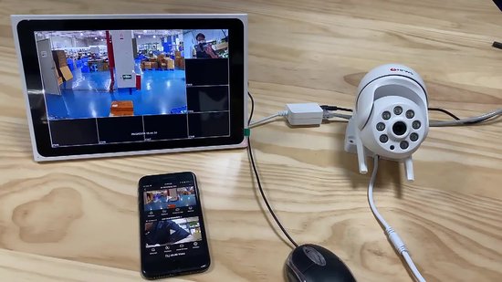 Zexi Beveiligingscamera met scherm | 2 Camera’s | Wifi Camera Set ...