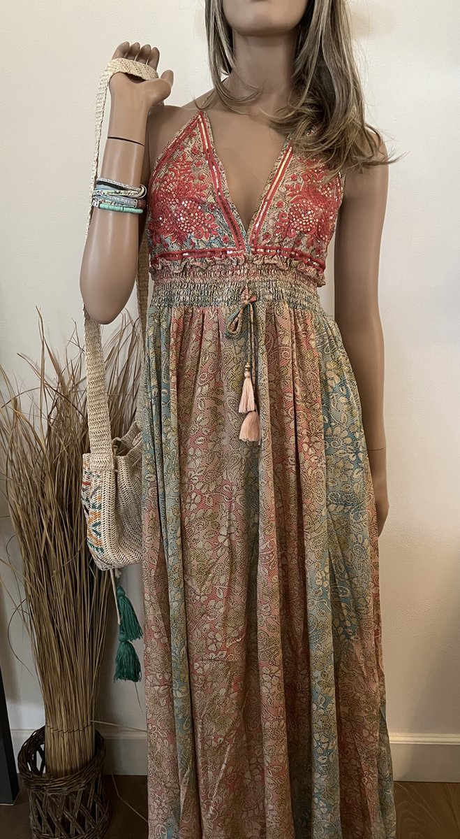 jurk - maxi jurk - ibiza - bohemian - boho - zomerjurk | bol.com