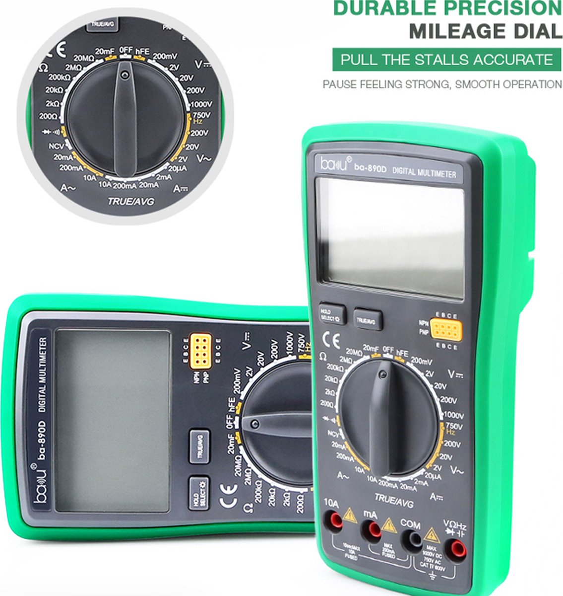 Baku Pro BA-890D Universele digitale multifunctionele Multimeter ...