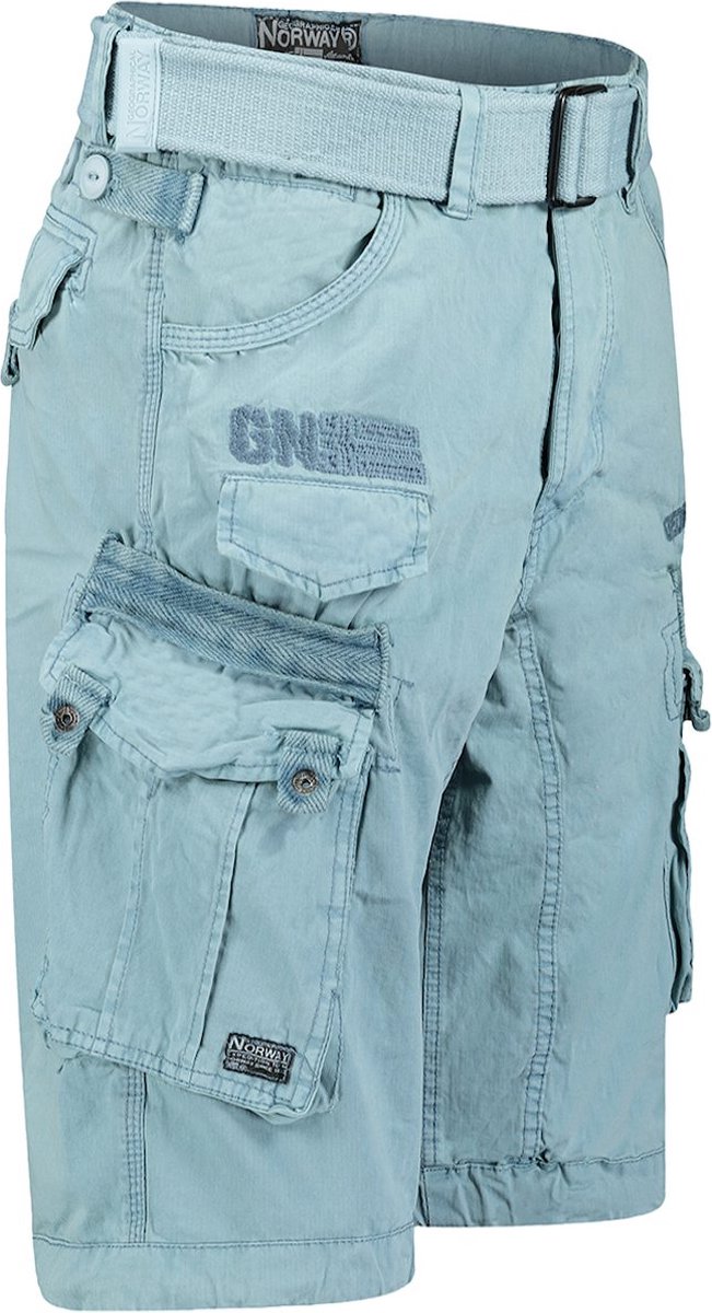 Panoramique Heren Korte Broek Geographical Norway Sky Blue - L | bol.com