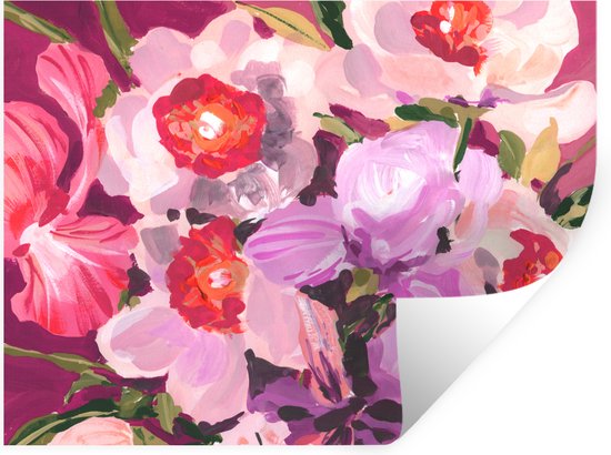 Muurstickers - Sticker Folie - Roze - Orchidee - Bloemen - Kleuren - Botanisch -... | bol