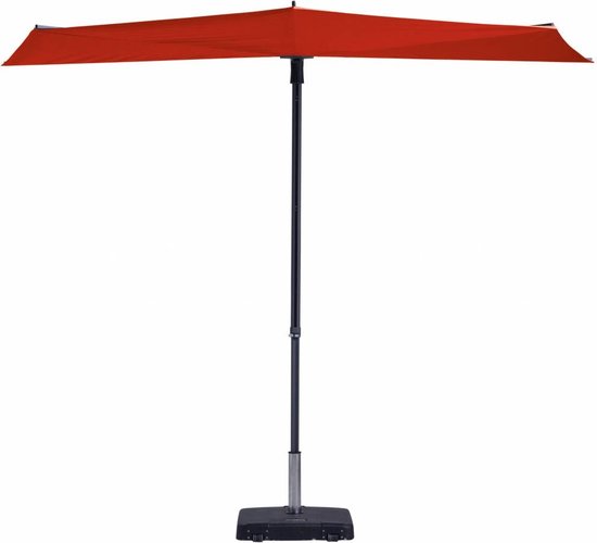 Madison - Parasol Sun Wave - 270 x 150 - Rood | bol.com