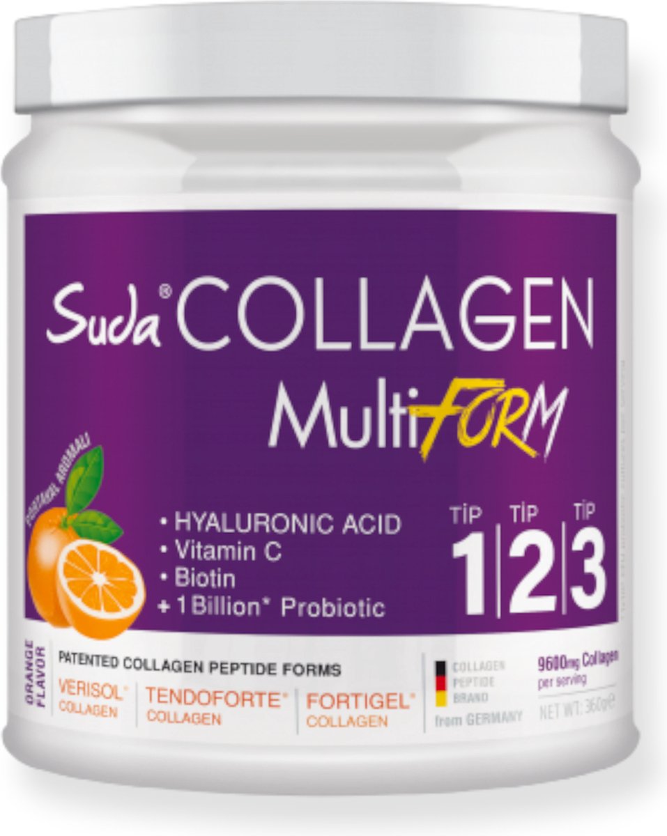 Suda Collageen Multiform Shot 30x40gr Type 1-2-3 (Sinaasappelsmaak) | bol