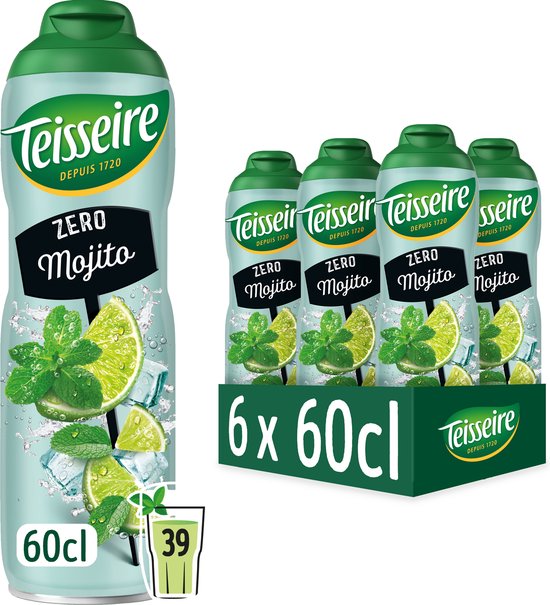 Teisseire Zero Suiker Mojito Cocktail Siroop, 6x60cl | bol.com