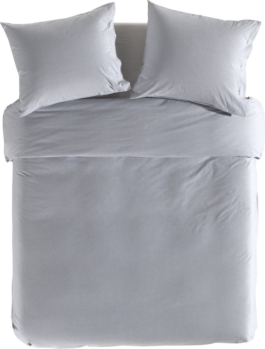 Premium katoen dekbedovertrek Clemens blauw - lits-jumeaux (240x200/220 ...