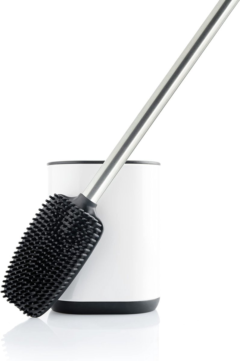 Bamodi® WC-borstel met houder. Siliconen, RVS steel. Hygiënisch ...