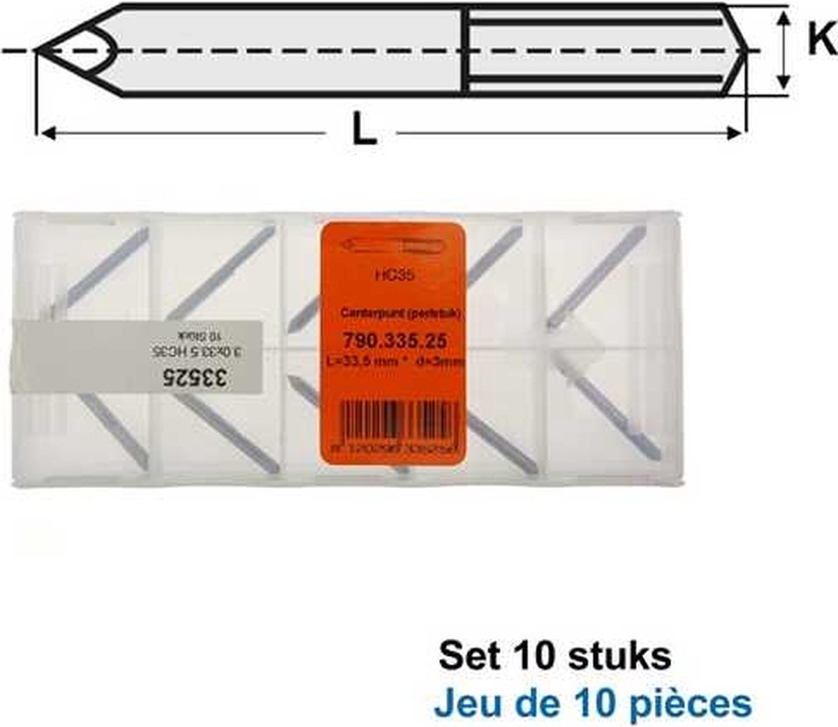 CMT - Centerpunt van een potboor HC35 (per 10 st.) - Frees ...