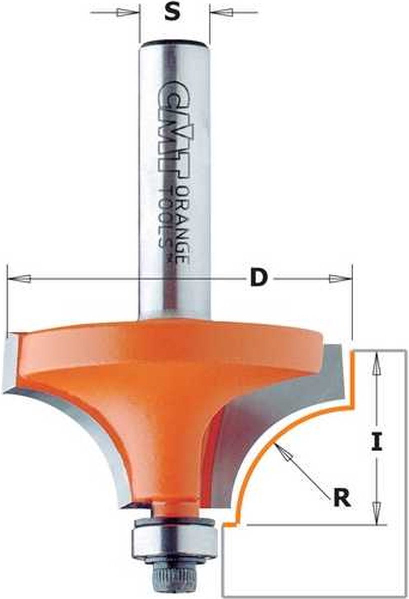 CMT - Holle radiusfrees met opstaande kant, HW - Snijgereedschappen ...