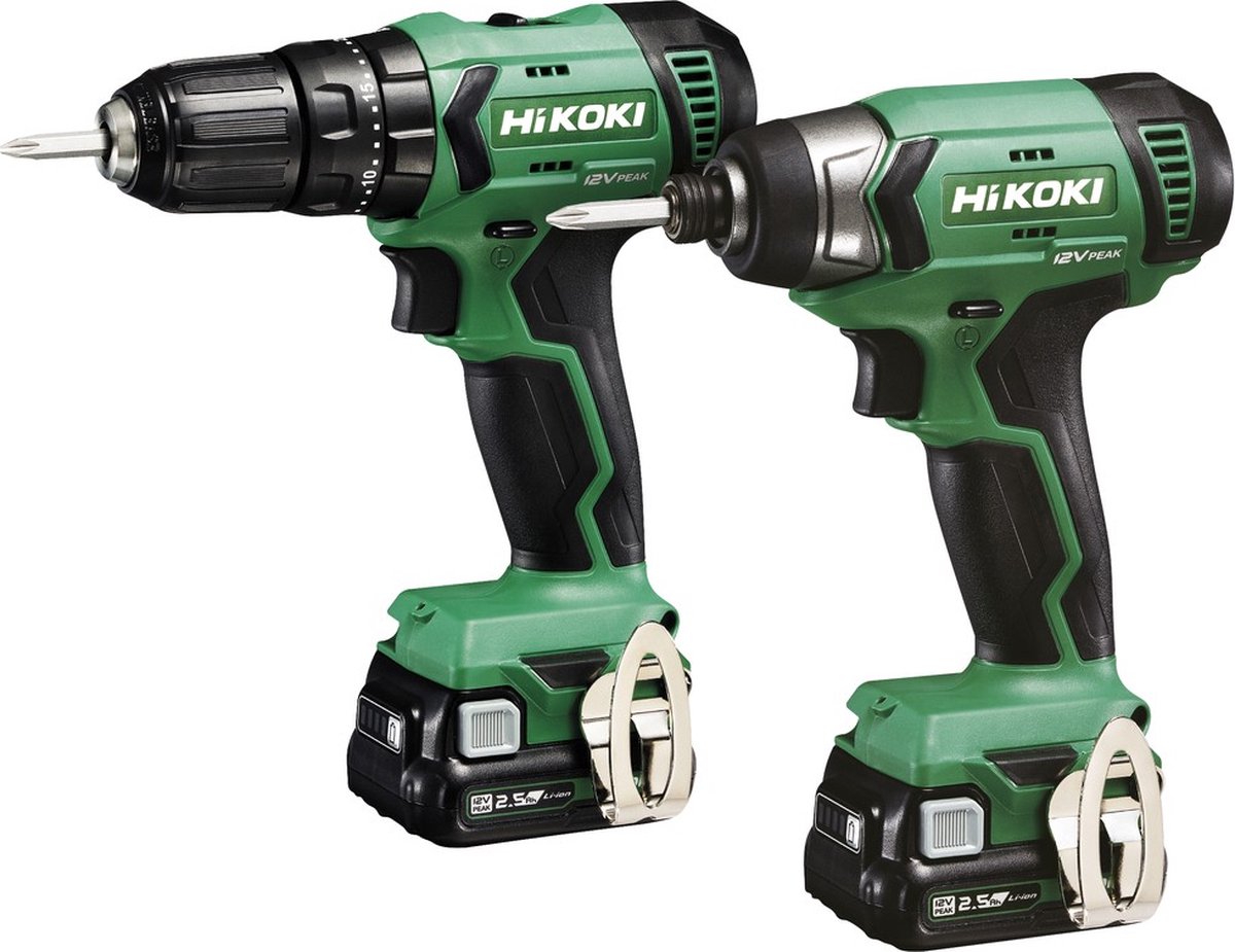Hikoki KC12DA (WAZ) 12V Combokit met DV12DA accu Klop-boormachine ...