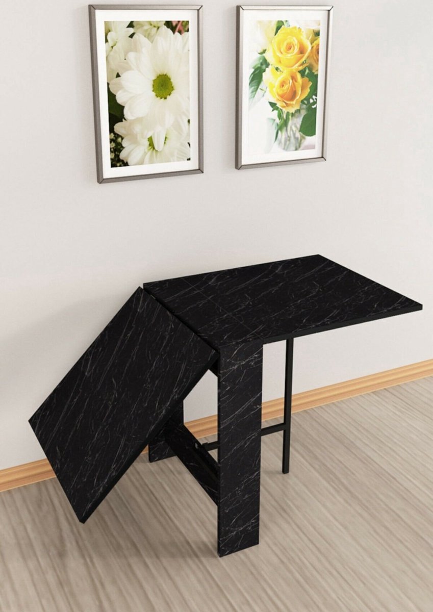 Beckenbau - Eettafel - Eettafel uitschuifbaar - Opvouwbaar - 134 x 60 x ...
