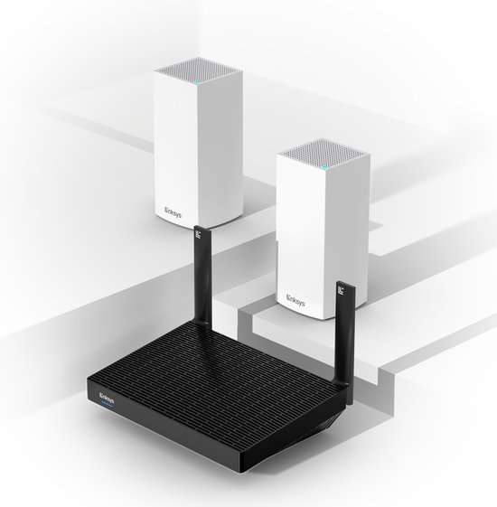 Linksys Blue Label dual-band WiFi 6 mesh AX3000-bundel - 1 x router + 2 ...