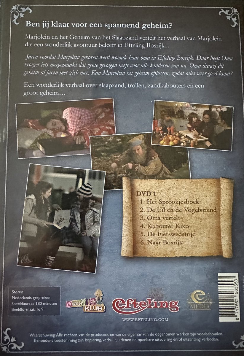 Dvd Marjolein en het geheim van slaapzand - Efteling Deel 1 (Dvd), Maroesja Lacunes |... | bol.