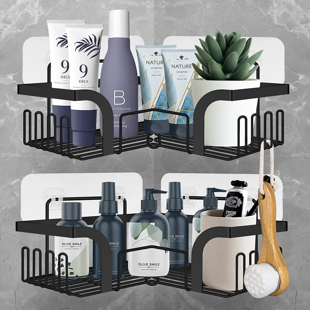 Plugstore - Doucheplank, hoekrek set, doucheplank zonder boren ...