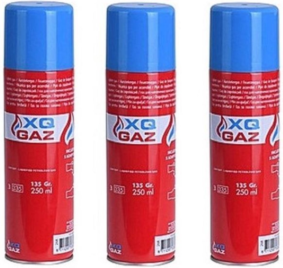 3x Busje aansteker gas / butaan gasfles 250 ml | bol