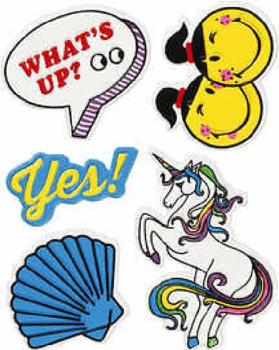 Soft Stickers - Whats up - 12,2x17,75 cm - 2 vellen | bol