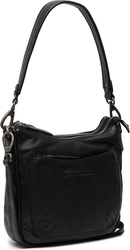 The Chesterfield Brand Leren Schoudertas Zwart Caroline | bol
