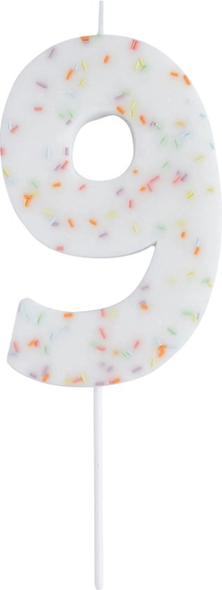 Cijfer 9 XL - Sprinkle | bol