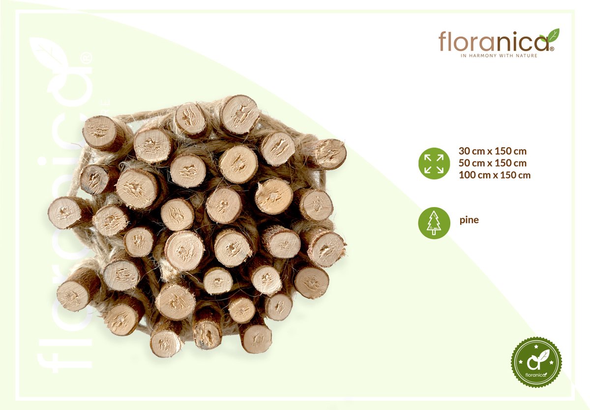 Floranica Rieten ladder Klimhulp Lengte 150cm Breedte 100cm ...