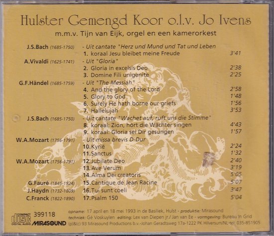 Hulster Gemengd Koor o.l.v. Jo Ivens, Onbekend | Muziek | bol