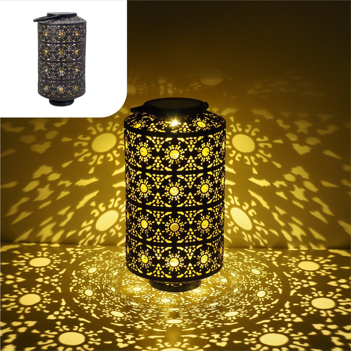 Gadgy Solar Tuinverlichting Tafellamp Maya XL - Tuin Buitenlamp Terras ...