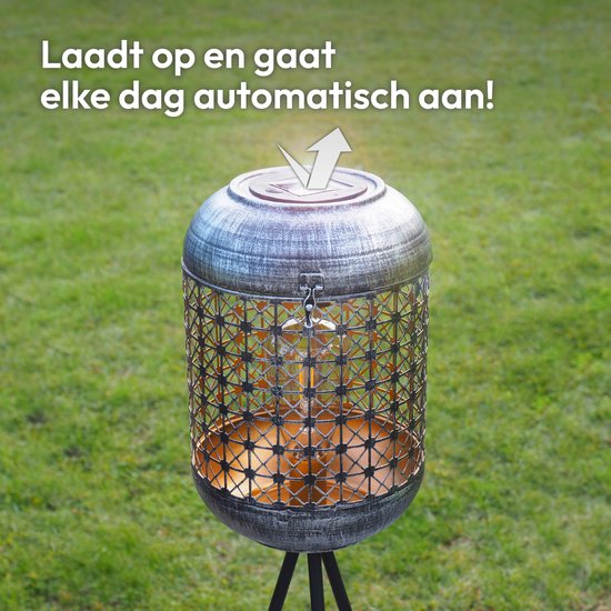 Gadgy Solar Tuinverlichting Staande Lamp Terras - Buitenlamp Zonne ...