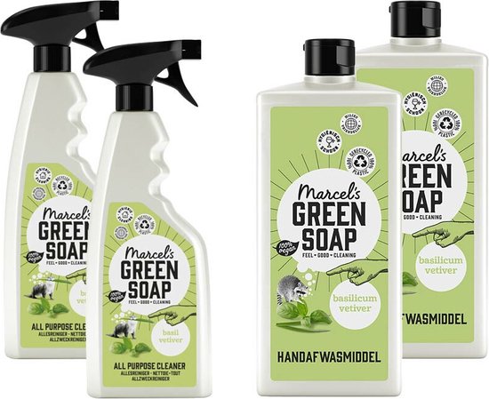 Marcel's Green Soap Basilicum Schoonmaak Pakket | bol