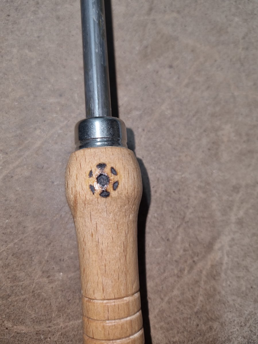Vuurpook - 46cm - Kachelpook - staal - hout - haak | bol
