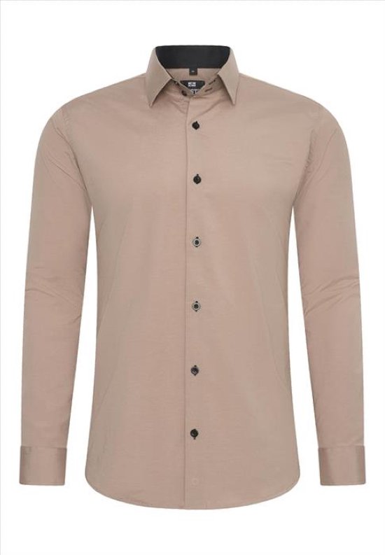 Heren Overhemd - Rusty Neal - Beige - r-44 | bol.com