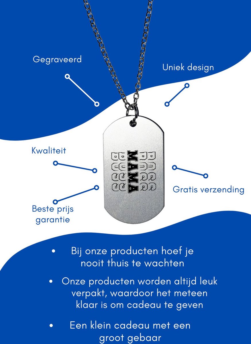 Akyol - mama boss ketting - Mama - cadeau mama - leuk cadeau voor je ...