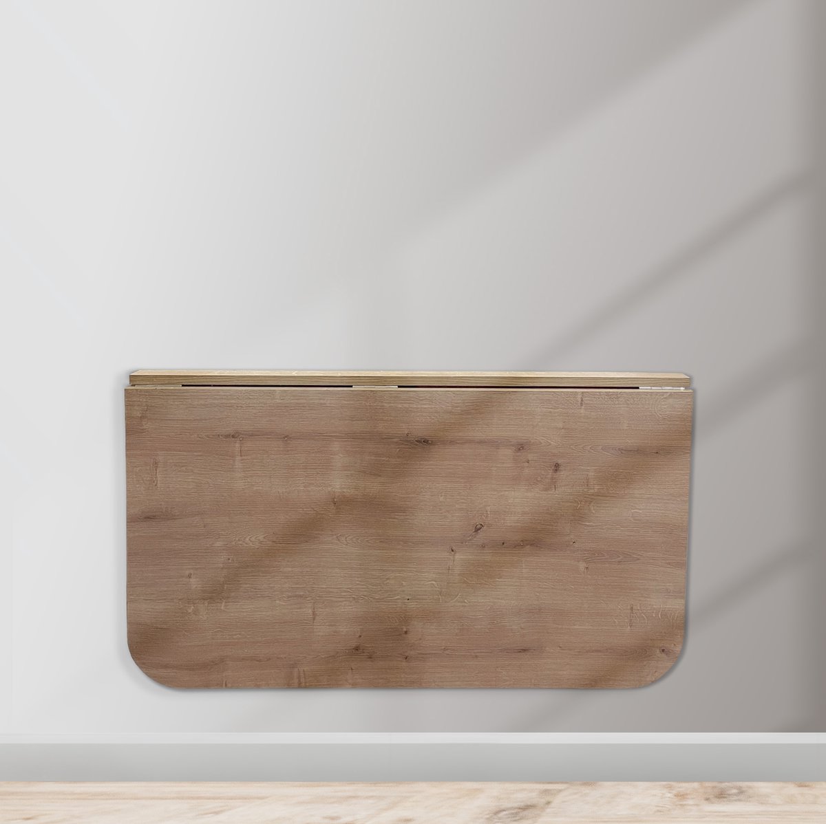 Double T Concept® Wandtafel Eiken - inklapbaar - Ovaal - Klaptafel ...