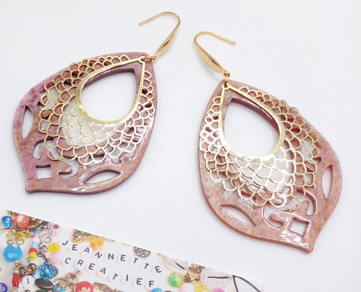 Jeannette-Creatief® - Resin - Luxe Barok Druppel Filigraan Groot Oud ...