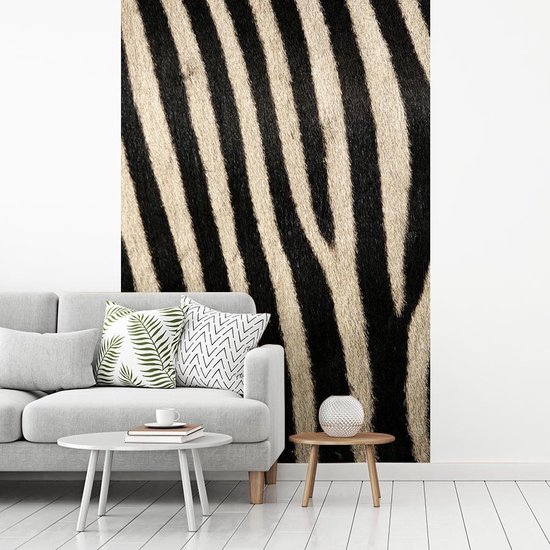 Behang - Fotobehang Dieren - Zebra - Patroon - Breedte 200 cm x hoogte ...