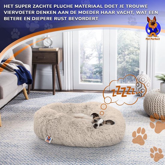 Pet Perfect Donut Kattenmand - Zacht Pluche Kattenmandjes ...