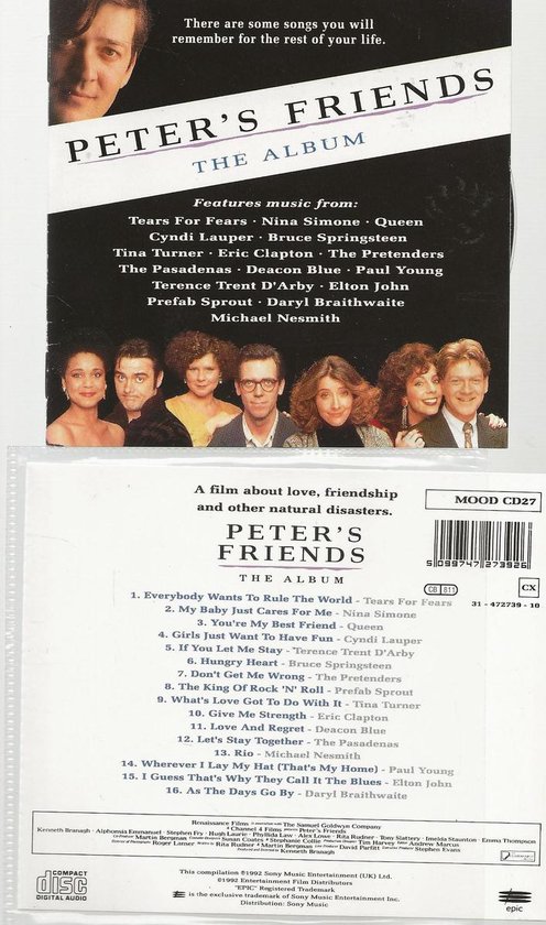 Peter's Friends, Original Soundtrack | CD (album) | Muziek | bol